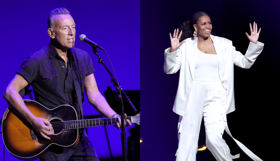 Michelle Obama Makes Back-Up Singer Debut at Bruce Springsteen Concert ...