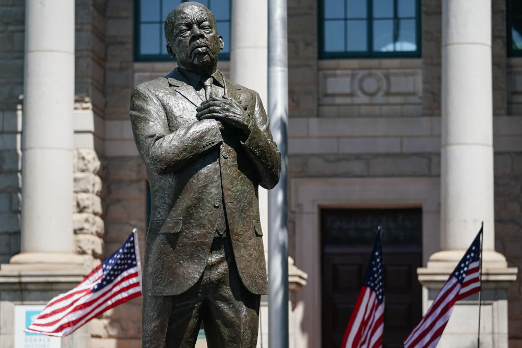 Confederate Statue Replaced With John Lewis Figure - WBLS