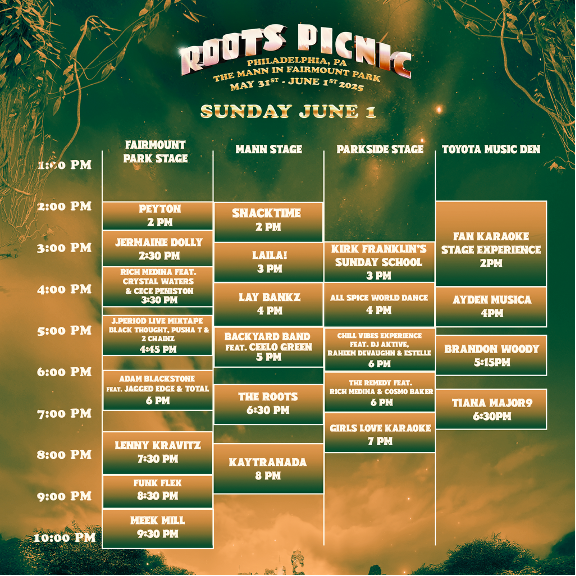 The Roots Release Set Times For The 2025 Roots Picnic Fest - WBLS