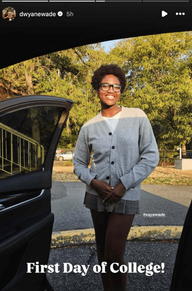 Dwayne Wade Celebrates Daughter On Her First Day Of College - WBLS