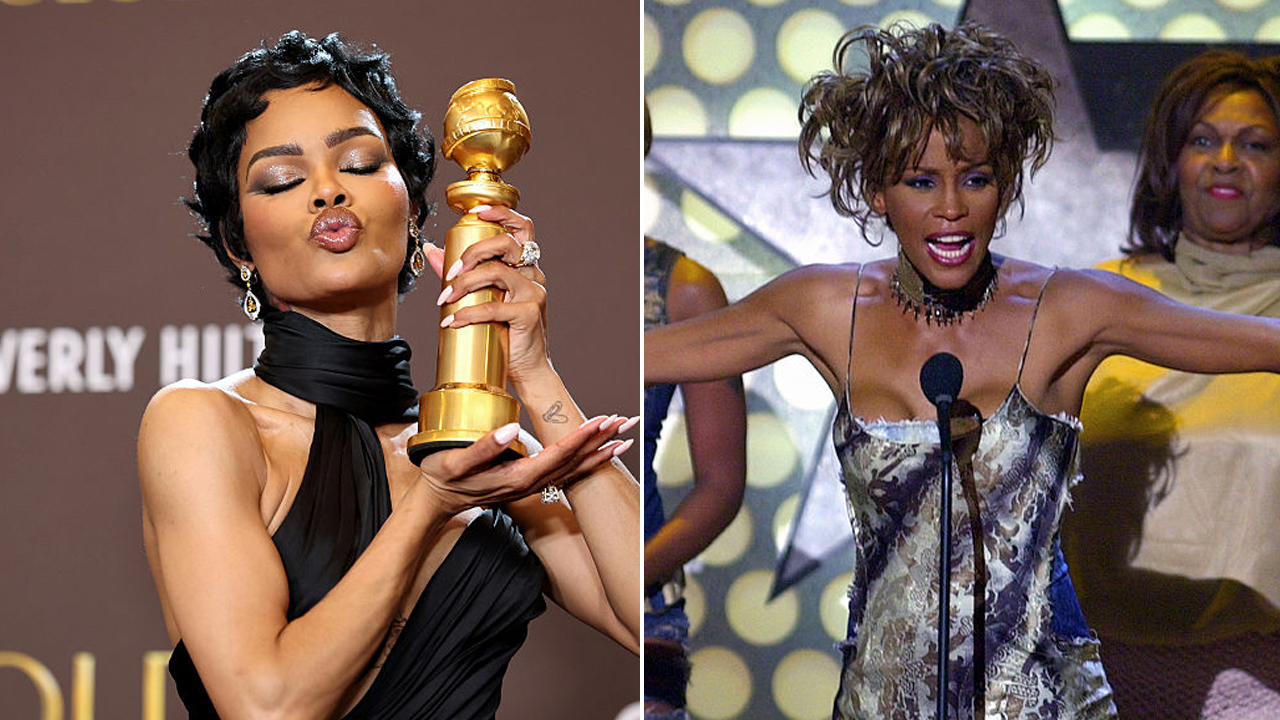 Teyana Taylor Channels Whitney Houston In Golden Globes Acceptance ...