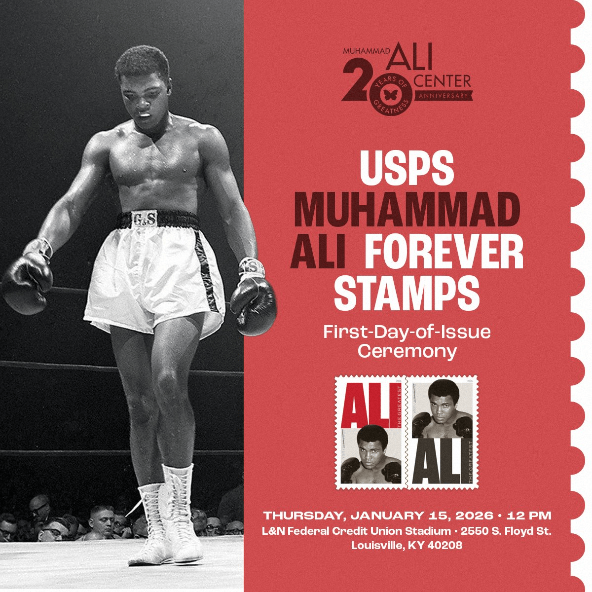 Muhammad Ali To Be Honored With A Commemorative U.S. Postage Stamp - WBLS